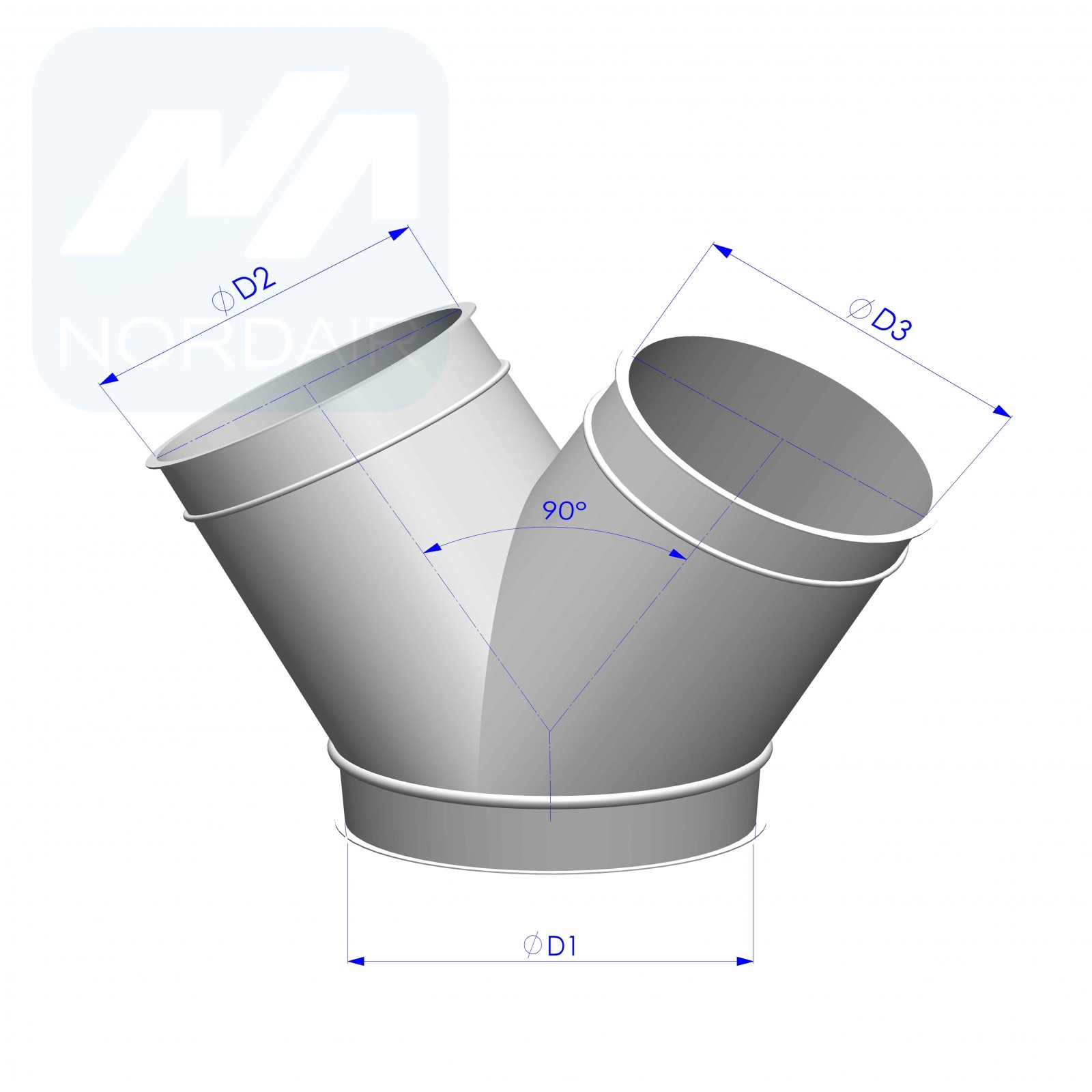 NSTV - Branch 45° conical V type