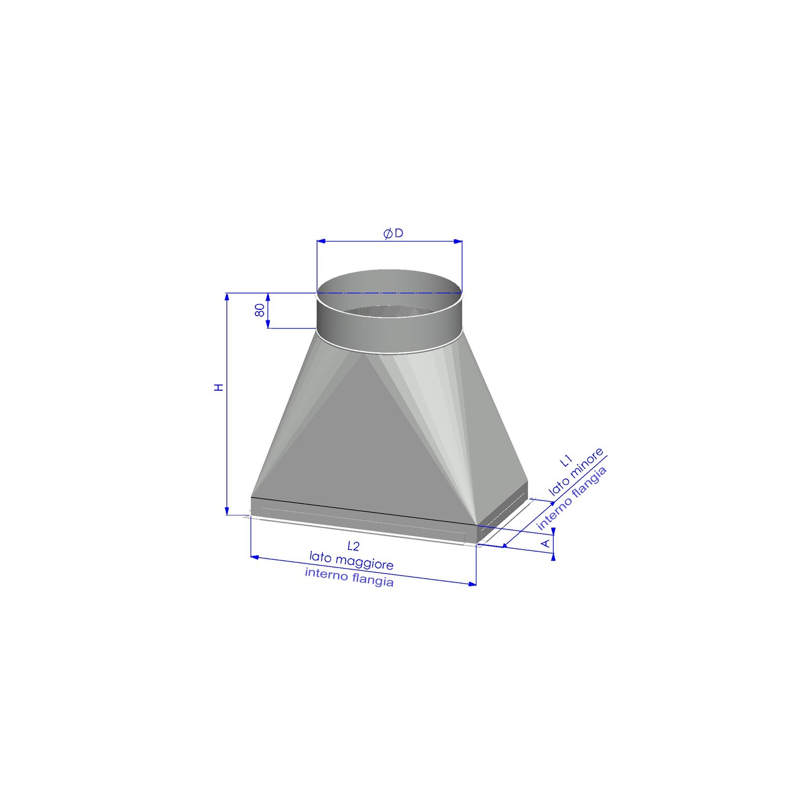TRMF - Hopper with Pressed Flange